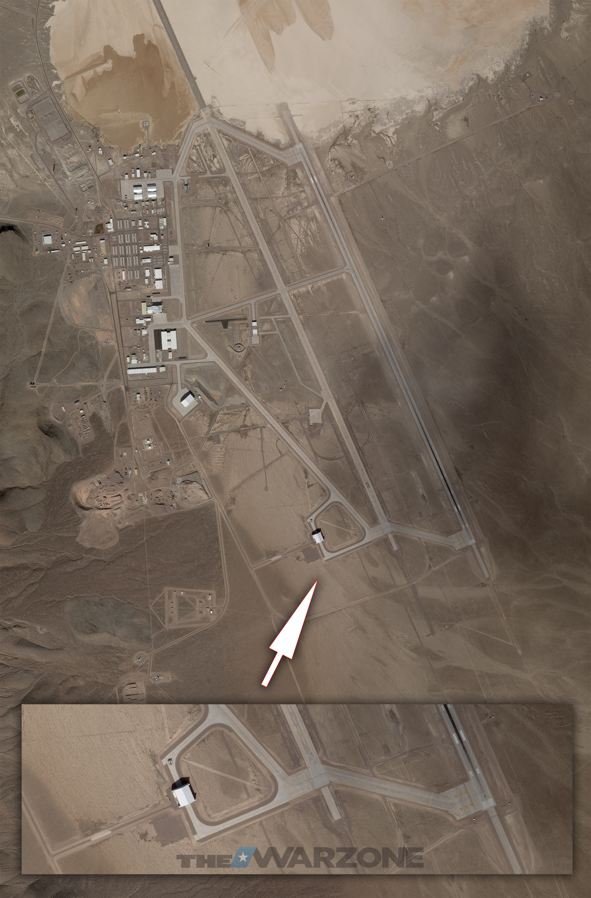 Mysterious Aircraft Spotted At Area 51 In Unprecedented Satellite Image ...
