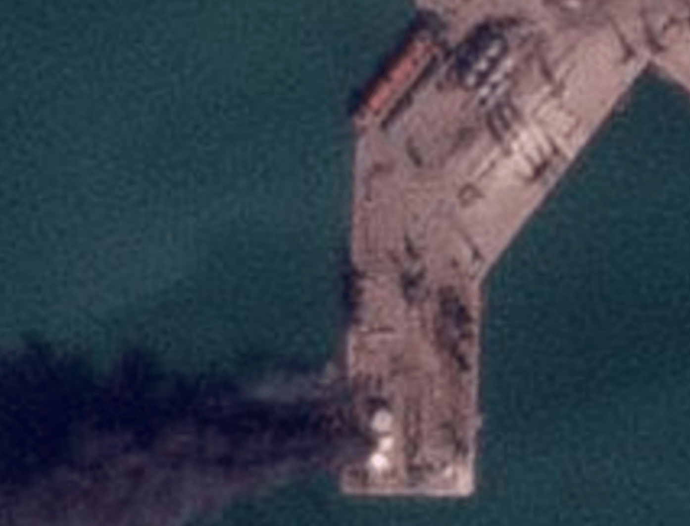 Russian Navy Ship That Exploded In Ukrainian Port Seen Totally ...