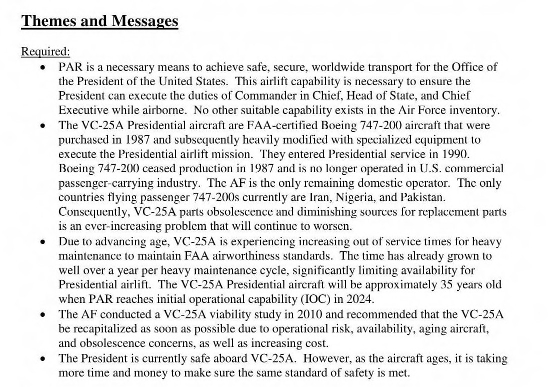 'Air Force One' 747s Now Cost $177k An Hour To Fly