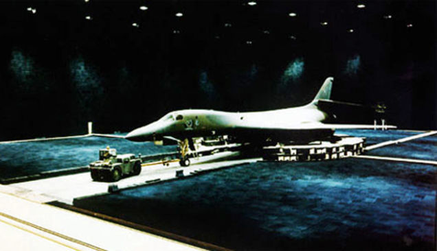 The B-1B "Bone" Rolls Out Of The World’s Largest Anechoic Testing Chamber