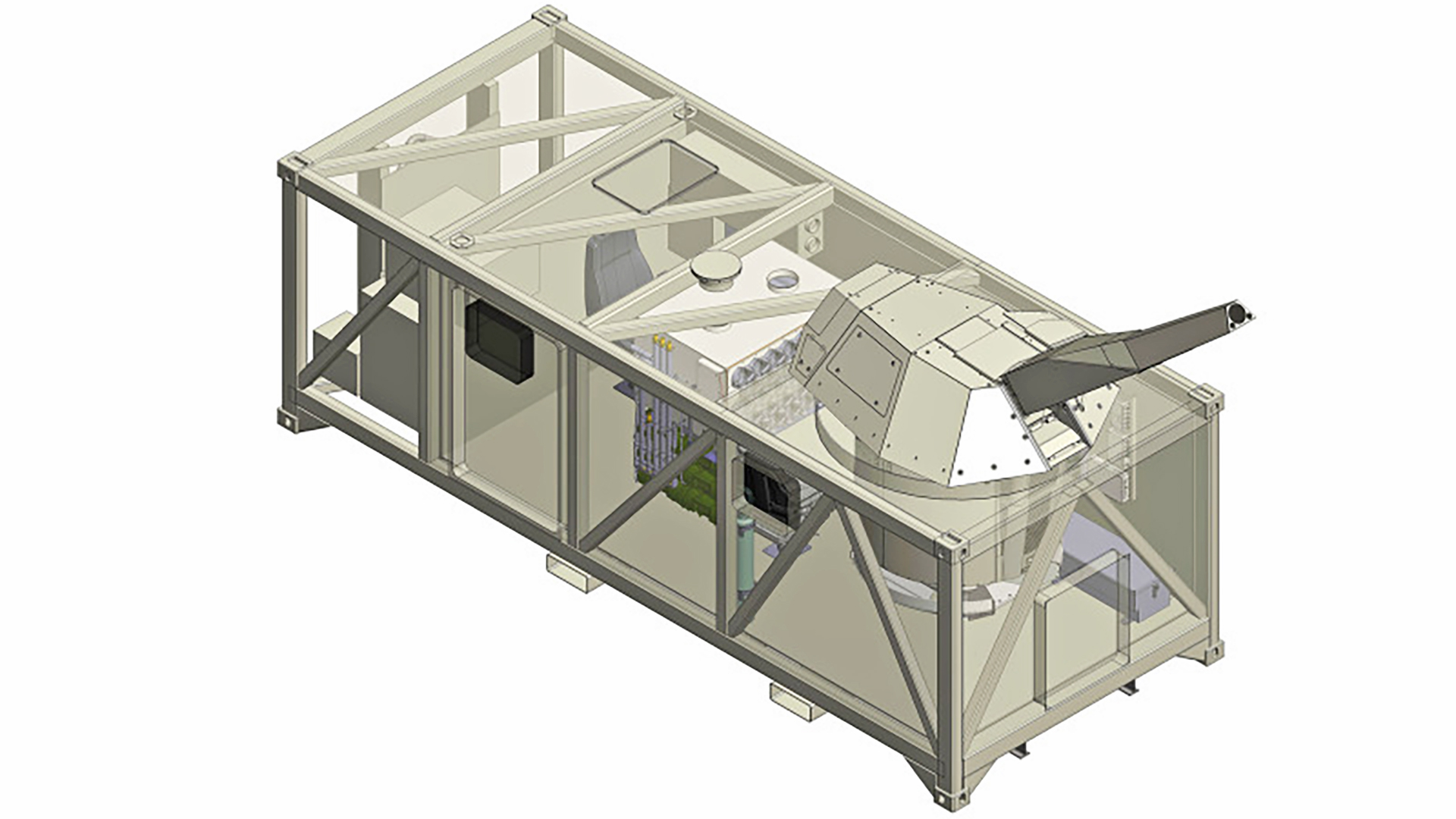 This 120MM Gun Built Into A Shipping Container Is Pretty Damn Genius