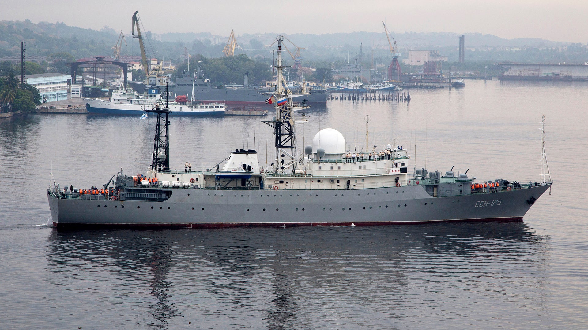 Trump Cites Russian Intelligence Ship Off East Coast During Intense Presser