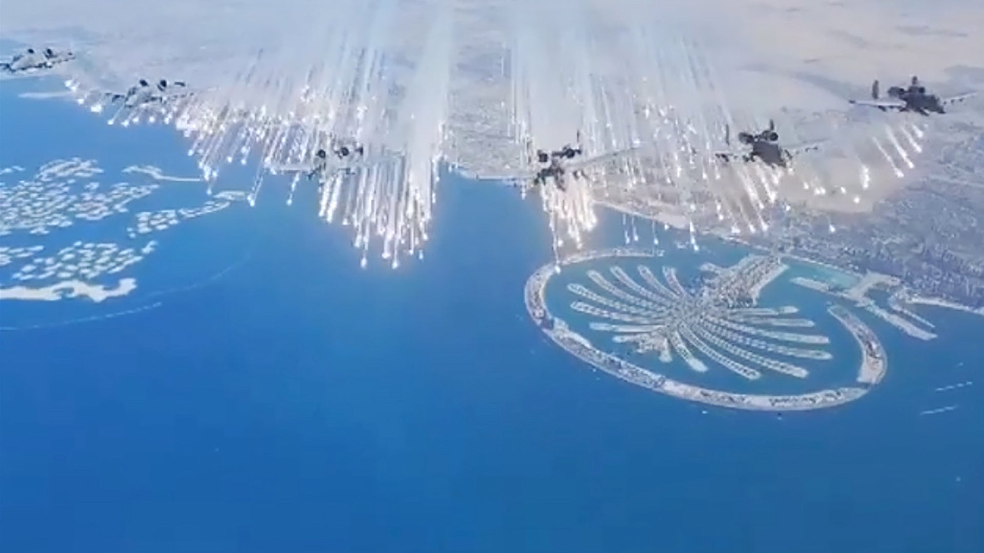 Watch Six A-10 Warthogs Execute A Glorious Mass Flare Release Over The ...