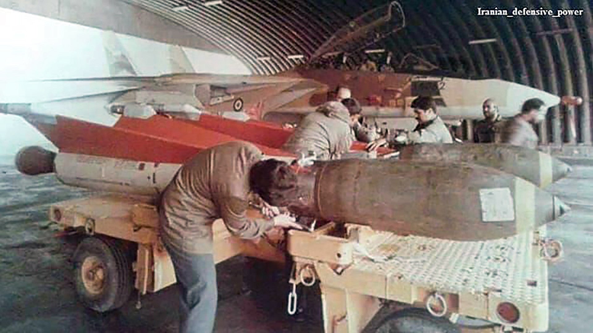 Iran Equipped Its F-14s With Modified Hawk SAMs That Had Bombs Attached ...