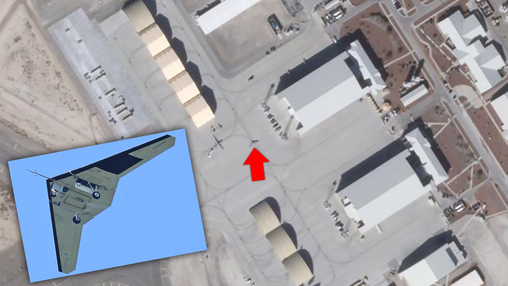 Satellite Image Of RQ-170 Taxiing By MQ-9 Gives Best Size Estimate Yet ...