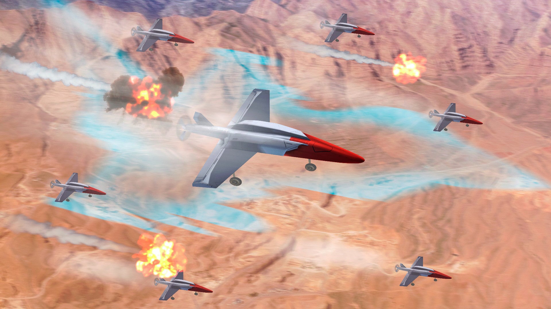 RAF Uses Autonomous Drone Swarm Loaded With Decoys To Overwhelm Mock ...