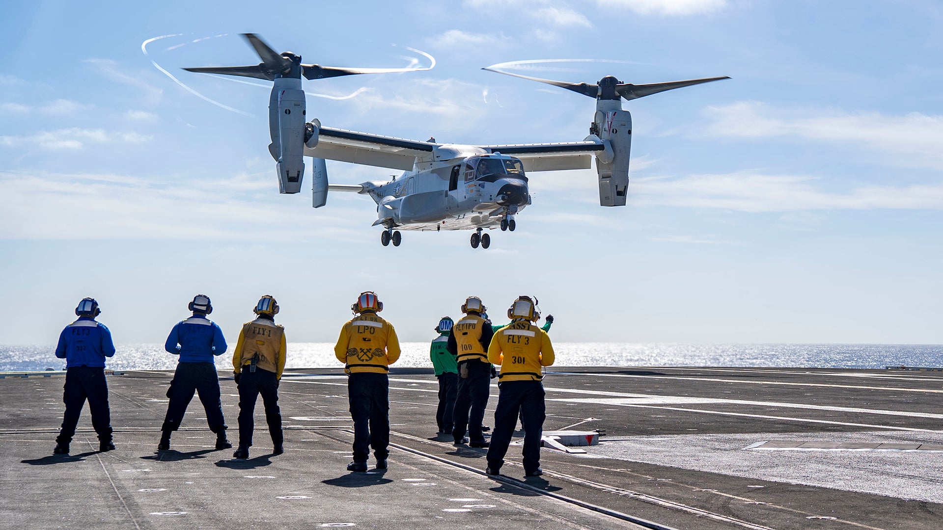This Is Our First Look At The Navy's New CMV-22B Osprey Flying From An ...