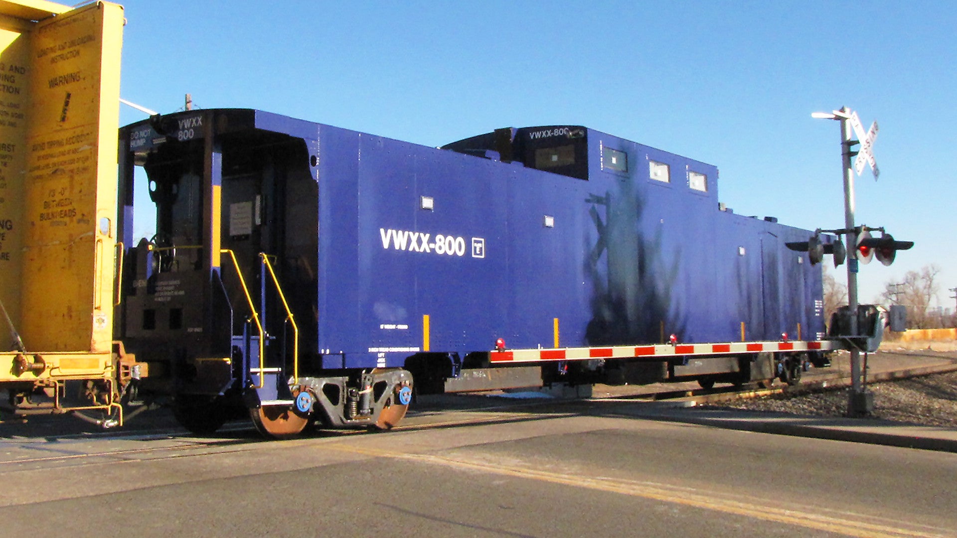 Wait, This Mysterious Heavily-Armored Blue Train Caboose Belongs To The ...