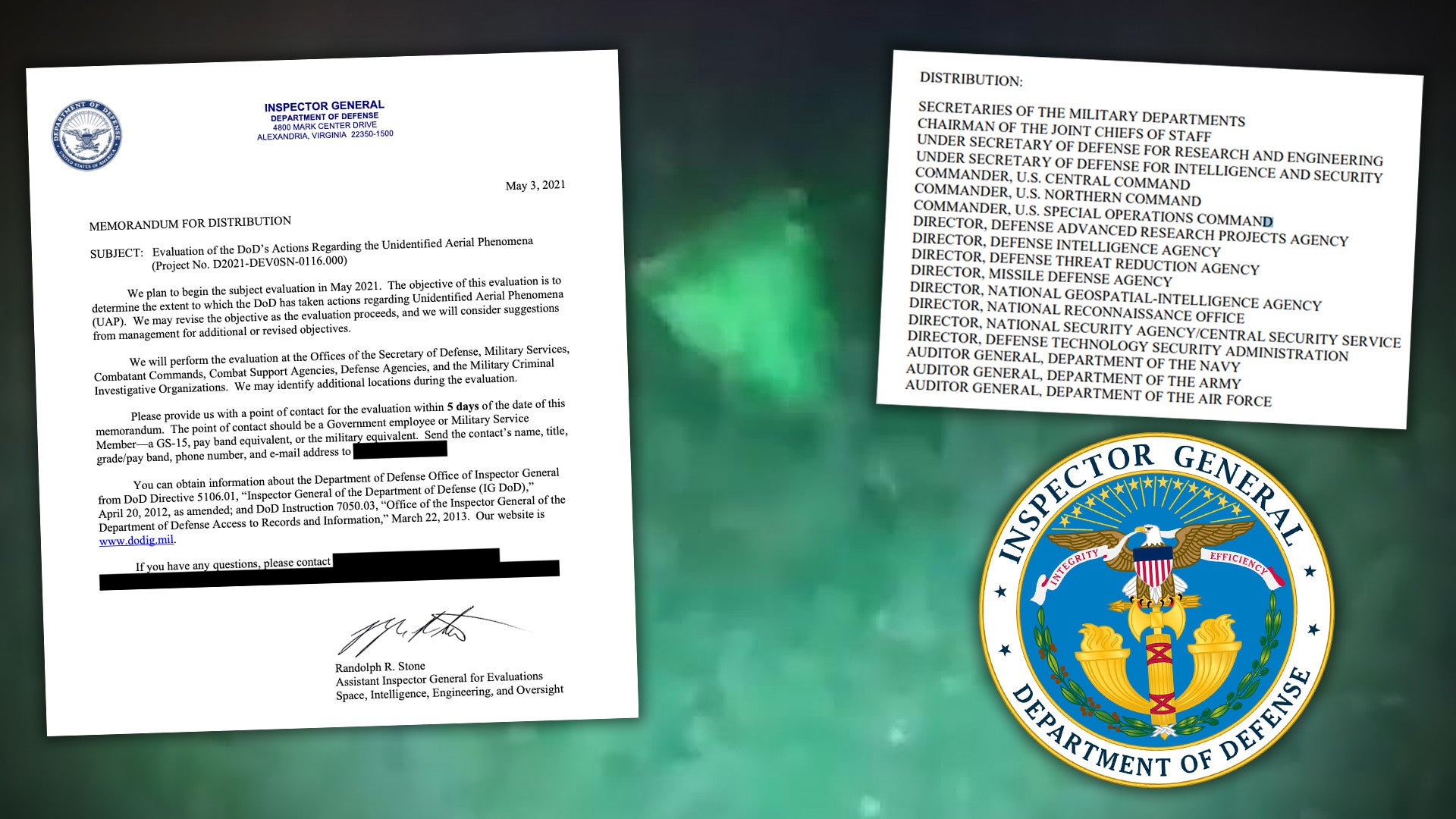 Probe Into Handling Of UFO Encounters Launched By Pentagon's Inspector ...