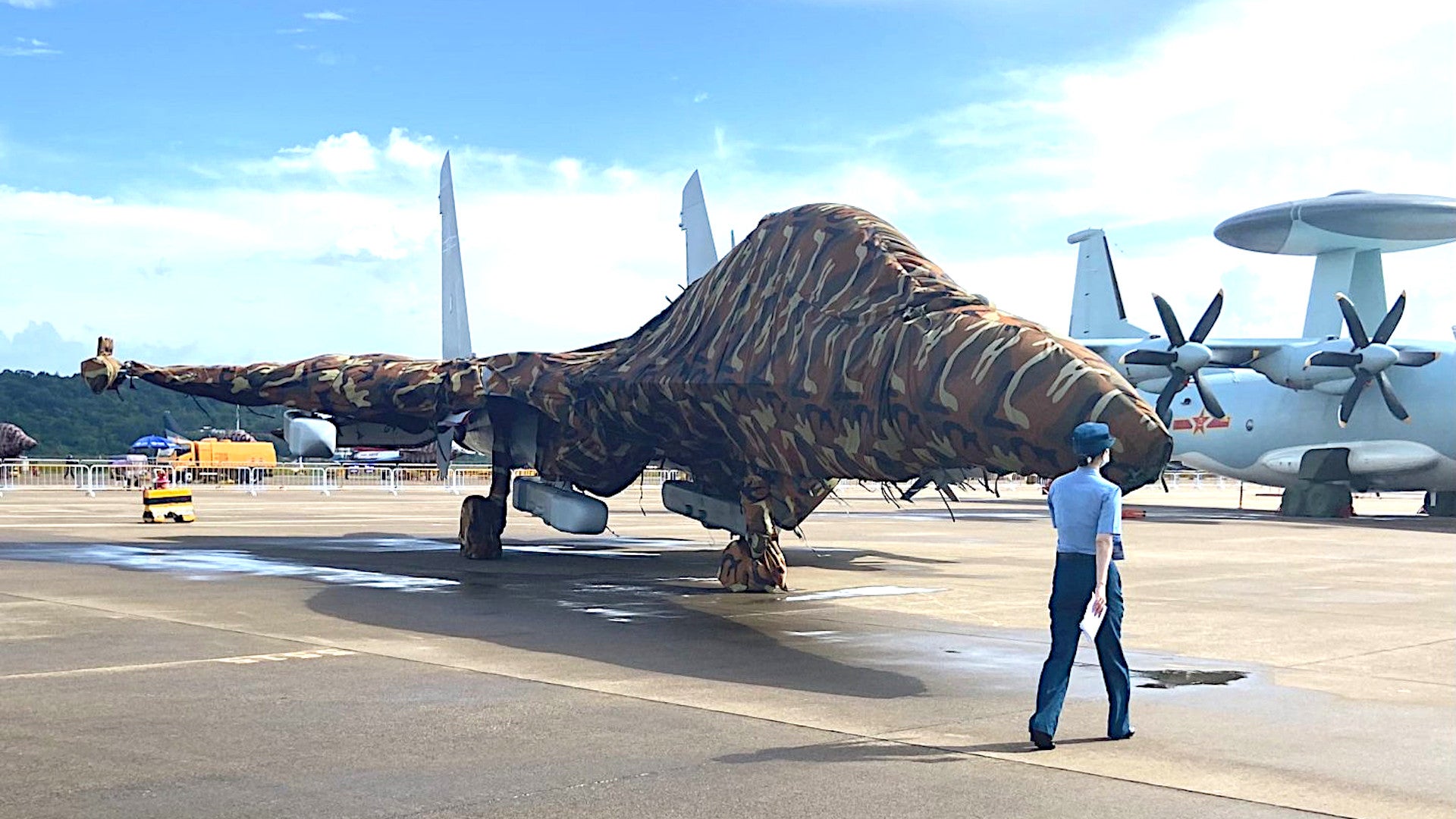 China's J-16D Electronic Attack Jet Seen Sporting Jamming Pods For The ...
